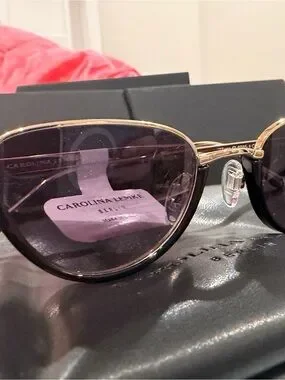 Carolina Lemke | Accessories | Carolina Lemke Gold Frame Sunglasses ...